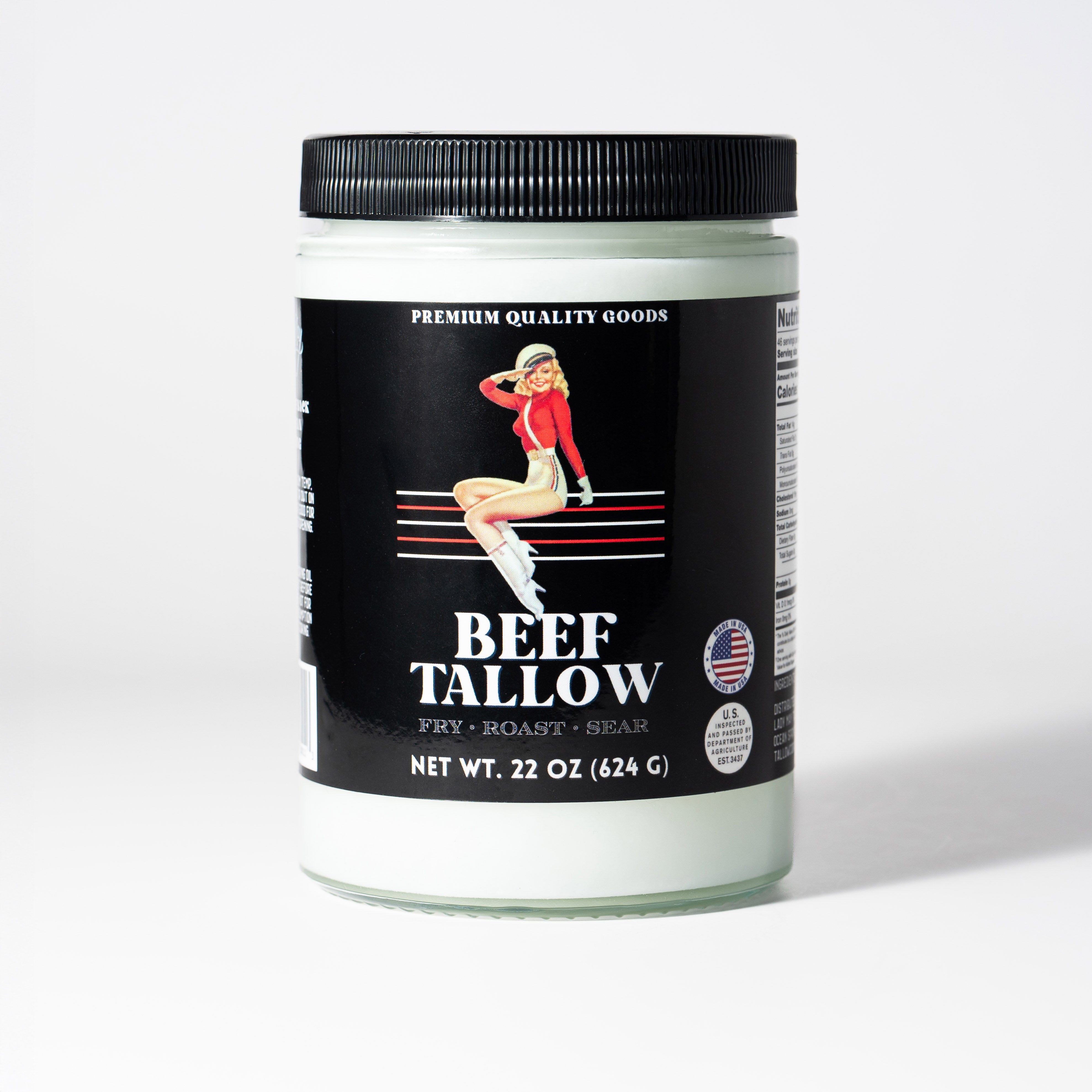 22oz Grass-Fed Beef Tallow - Restaurant-Grade Cooking Fat | Seed Oil ...